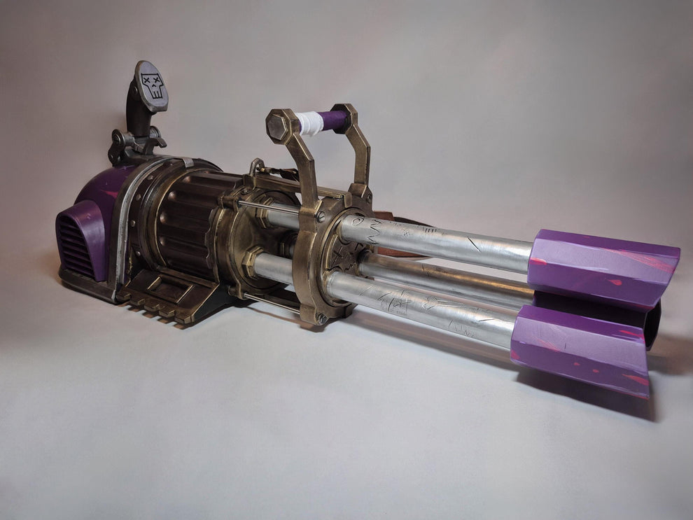 Jinx's Pow Pow minigun with spinning motor - Arcane – Ally & Kiki's Cosplay